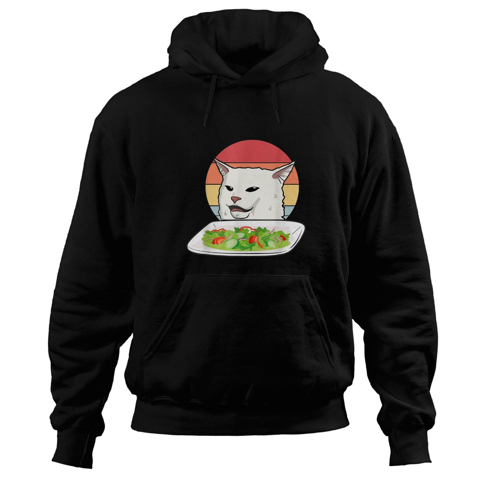 Angry women yelling at confused cat at dinner table meme : Bobs Burgers ...