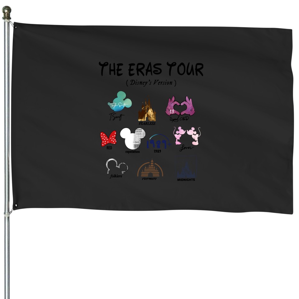 Disney Eras Tour House Flags, Princess Eras Tour House Flags, Magic ...