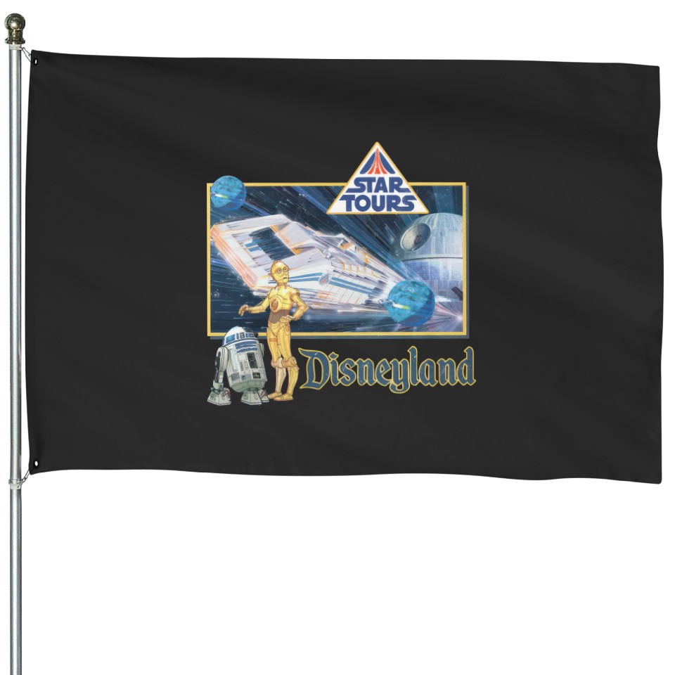 Retro Disneyland Star Tours Throwback House Flags, Star Wars World Tour ...
