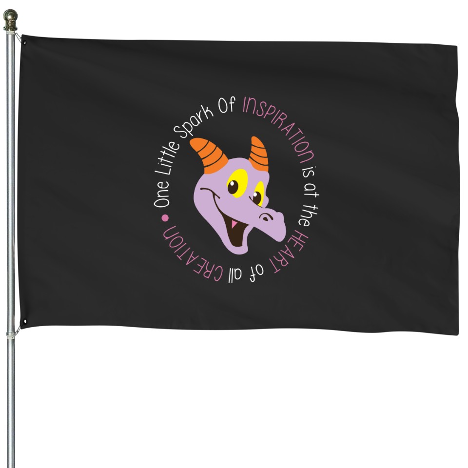 Disney Epcot House Flags, One Little Spark of Inspiration House Flags ...