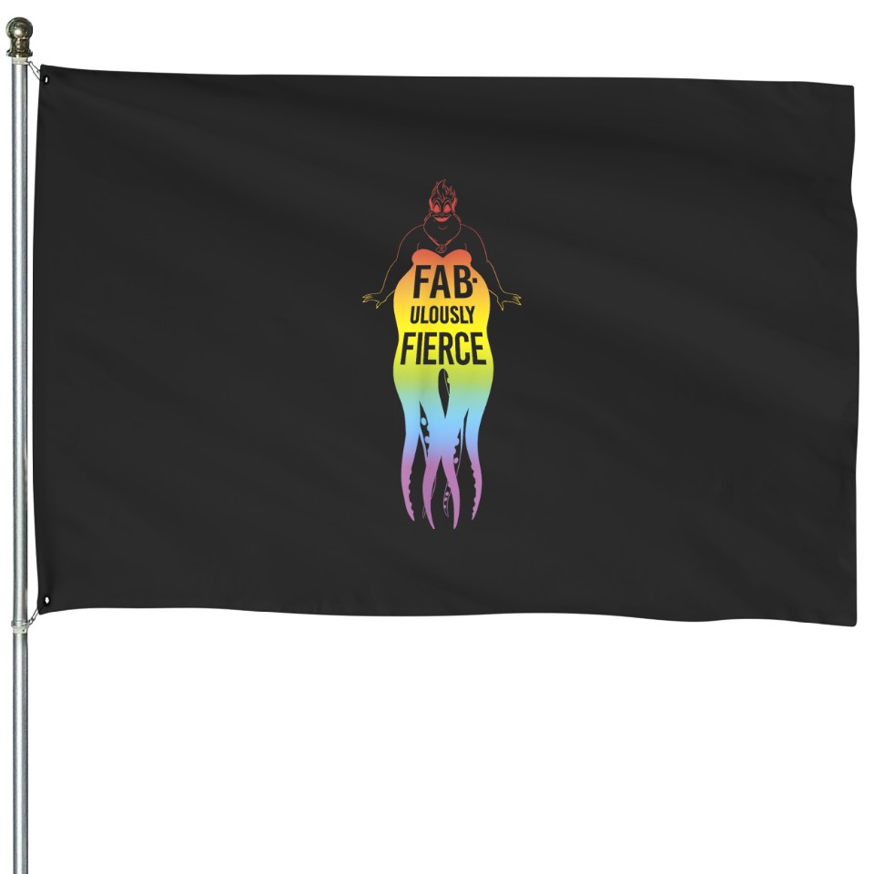 Disney Villains Ursula Rainbow Fabulously Fierce House Flags | ID ...