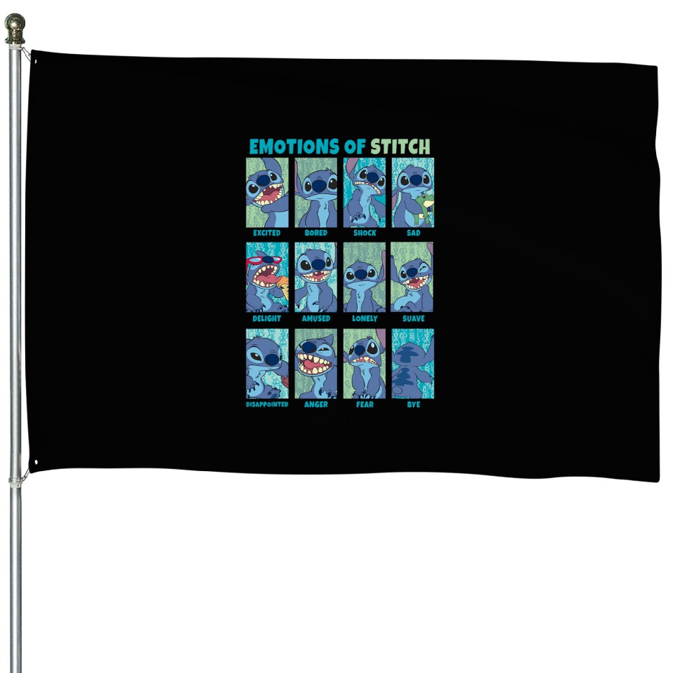 Disney Lilo Stitch Emotions Of Stitch Box Up Panels House Flags | ID ...