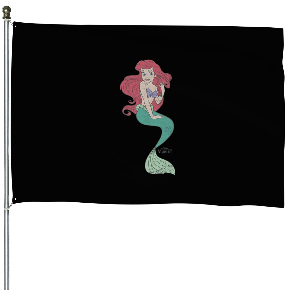 Disney The Little Mermaid Ariel Classic Portrait House Flags | ID ...