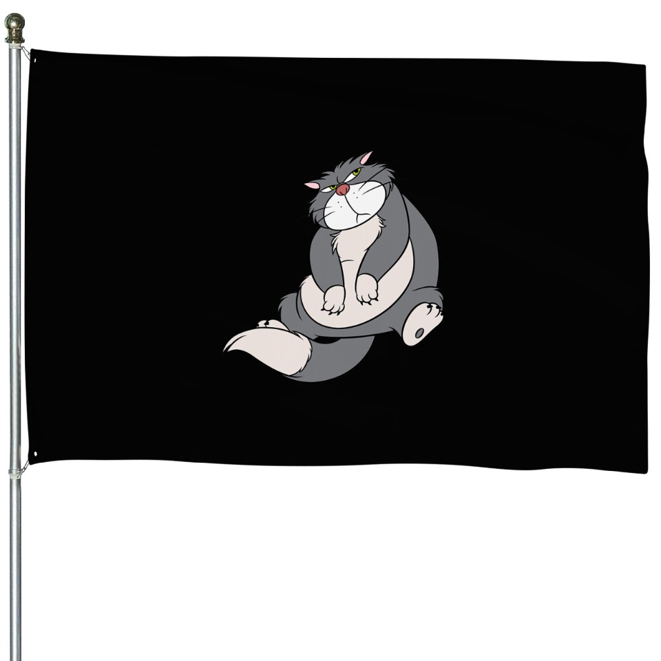 Disney Villains Annoyed Cute Lucifer Big Chest Portrait House Flags ...