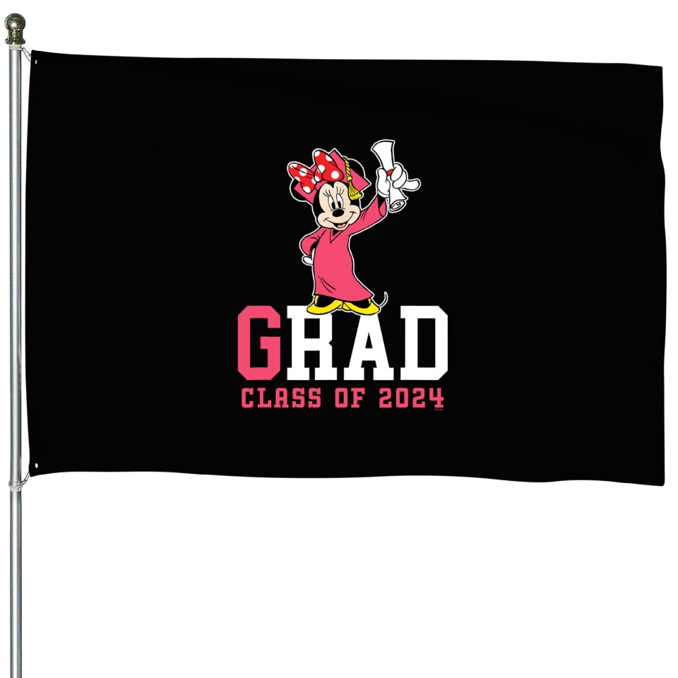 Disney Minnie Mouse 2024 Graduation Class of ’24 Rad Grad House Flags ...