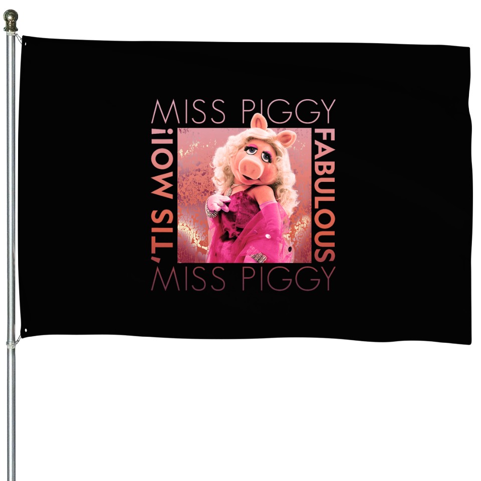 Disney The Muppets Miss Piggy Tis Moi Fabulous House Flags | ID ...