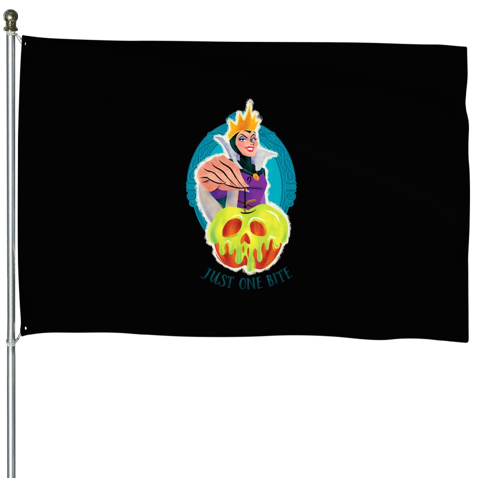 Disney Villains Just One Bite Evil Queen Big Chest Portrait House Flags ...
