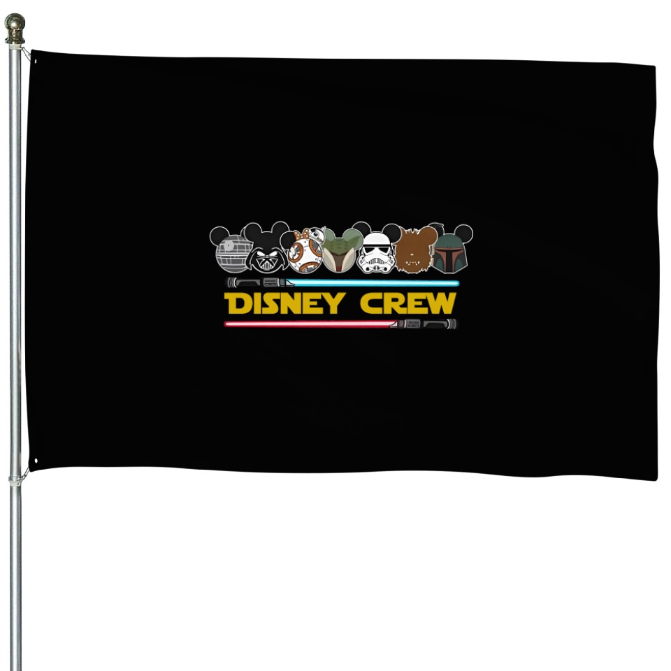 Disney Crew Darth Vader Stormtrooper Disney Disneyland House Flags | ID ...