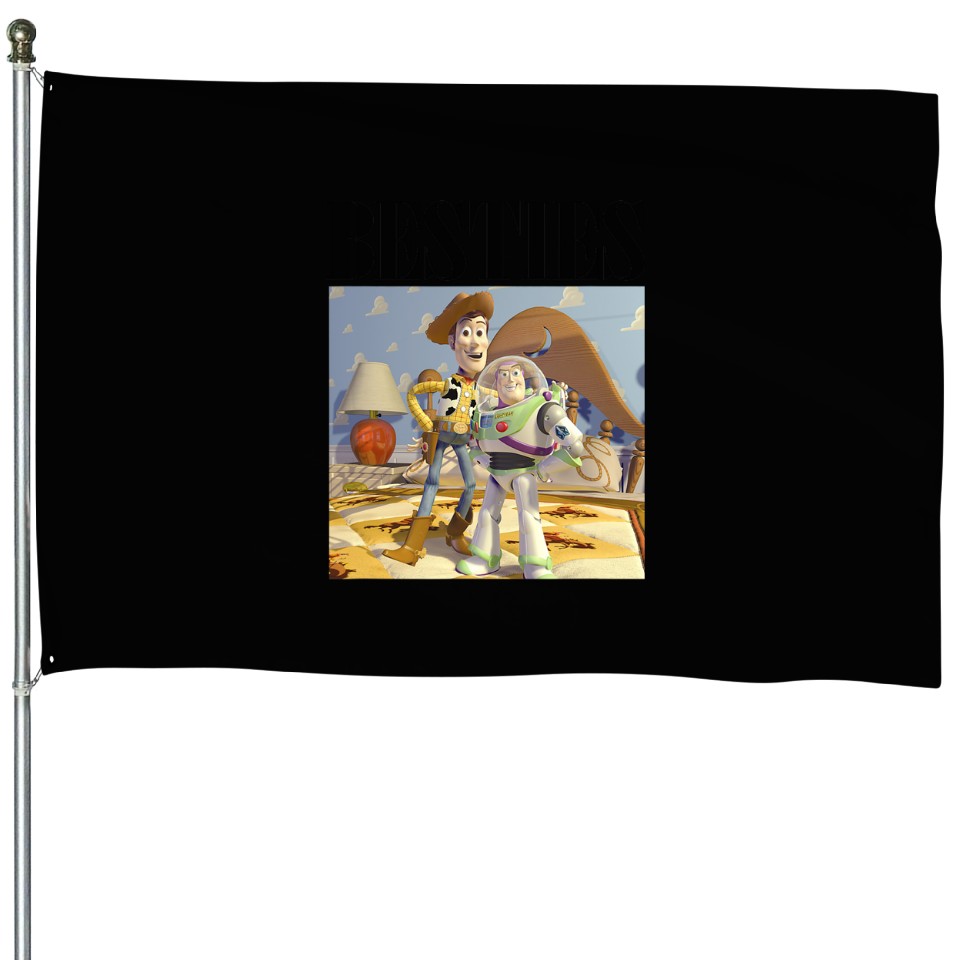 Disney Pixar Toy Story Buzz And Woody Besties Poster House Flags | ID ...