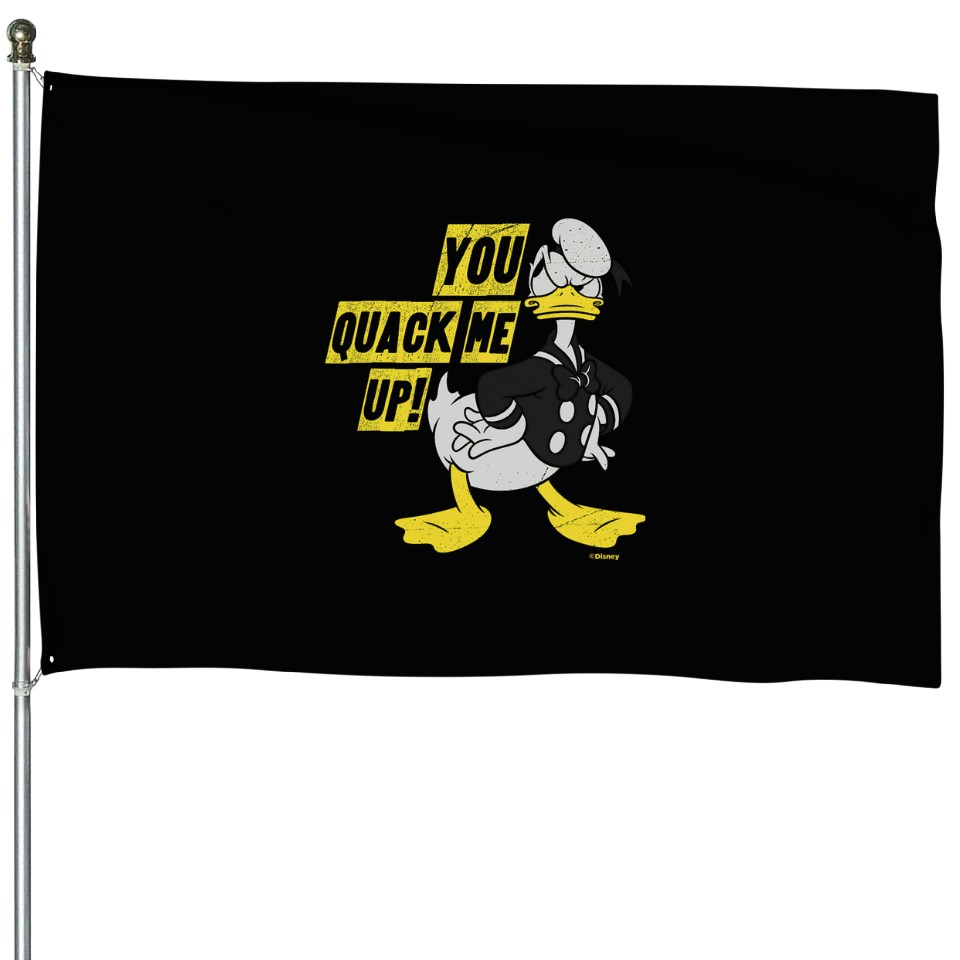 Disney Donald Duck You Quack Me Up Classics House Flags | ID 21952067 ...