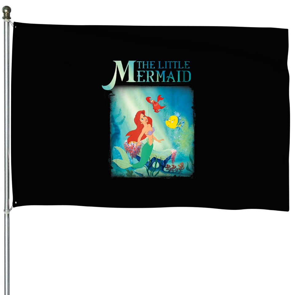 Disney The Little Mermaid Ariel Sebastian Flounder Tank Top House Flags ...