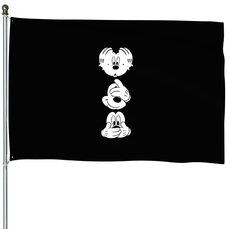 Disney Mickey Mouse Three Faces Hoodie House Flags | ID 22154825 by ...