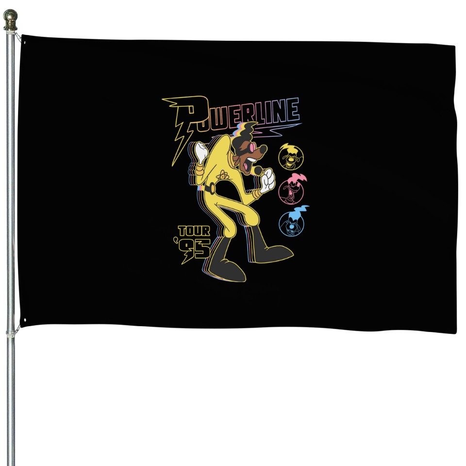 Disney A Goofy Movie Powerline Tour '95 Retro Neon Poster Long Sleeve ...