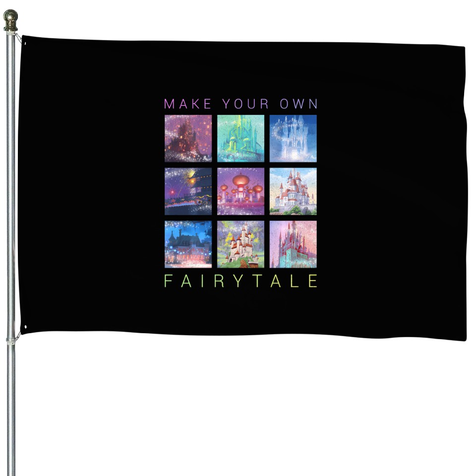 Disney Princess Castles Make Your Own Fairytale House Flags | ID ...