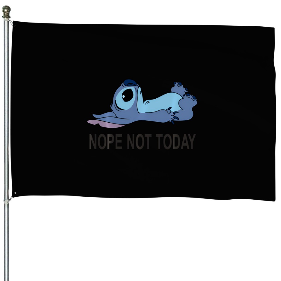 Disney Lilo Stitch Nope Not Today House Flags | ID 22216429 by Irene ...
