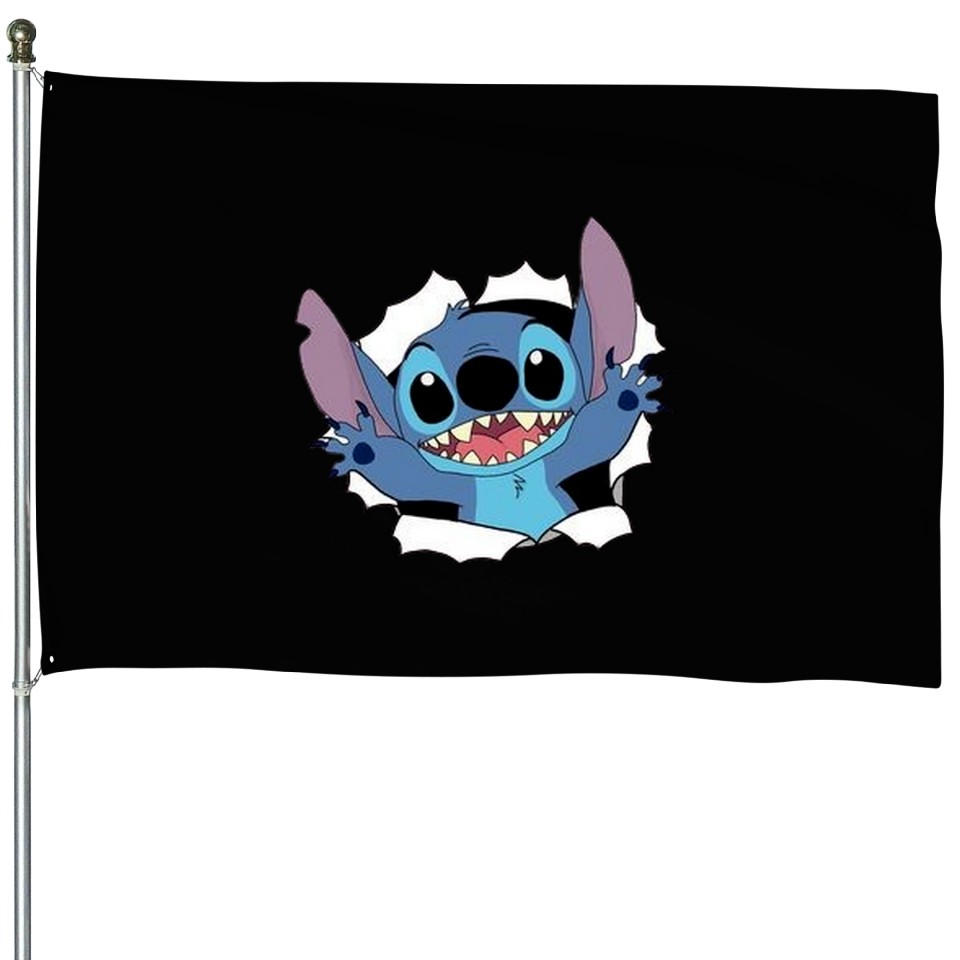 Stitch Disney Cartoon // Design House Flags | ID 22287144 by Cr selva ...