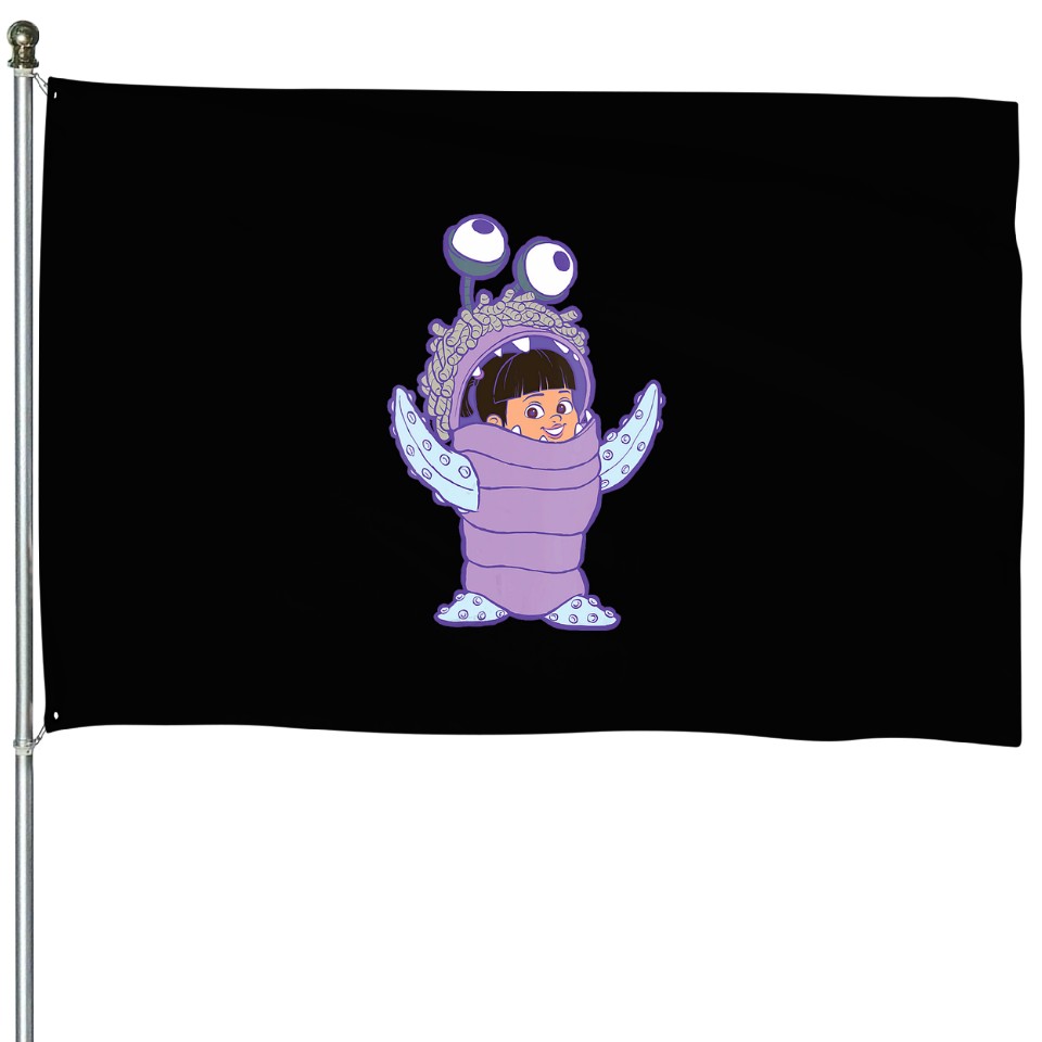 Womens Disney and Pixars Monsters Inc. Boo Pink VNeck House Flags | ID ...