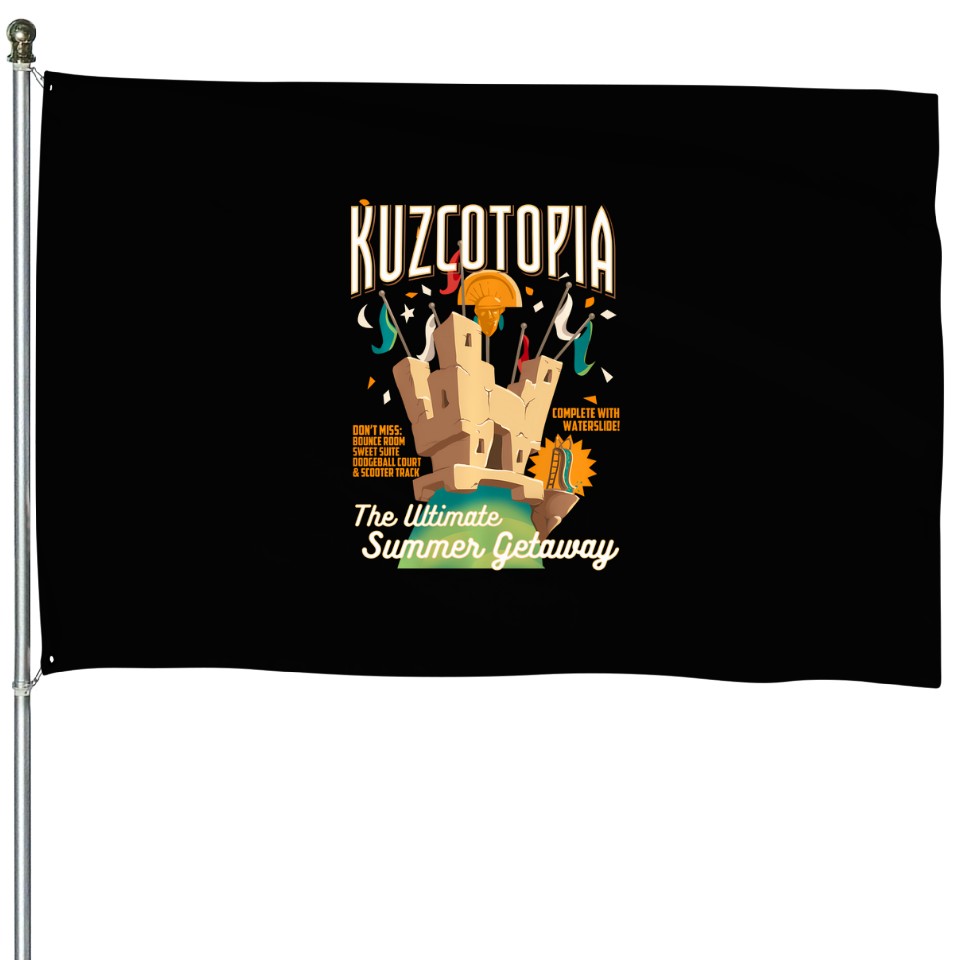 Disney The Emperor'S New Groove Greeting From Kuzcotopia House Flags ...