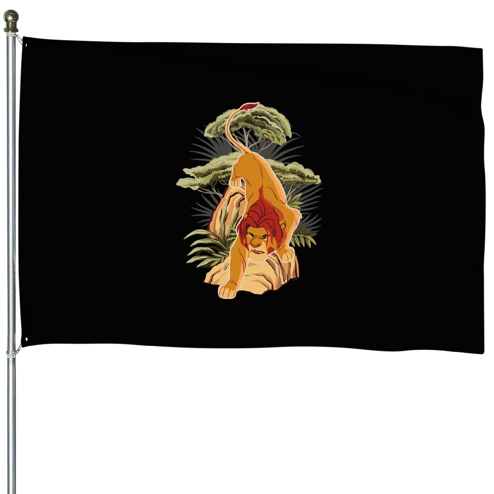 Disney The Lion King 30th Anniversary Simba Jungle Prowl House Flags ...