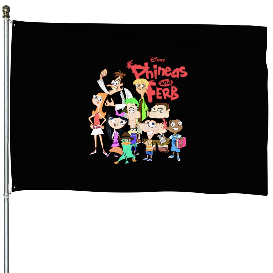 Disney Phineas And Ferb The Group Logo House Flags | ID 22867242 by ...