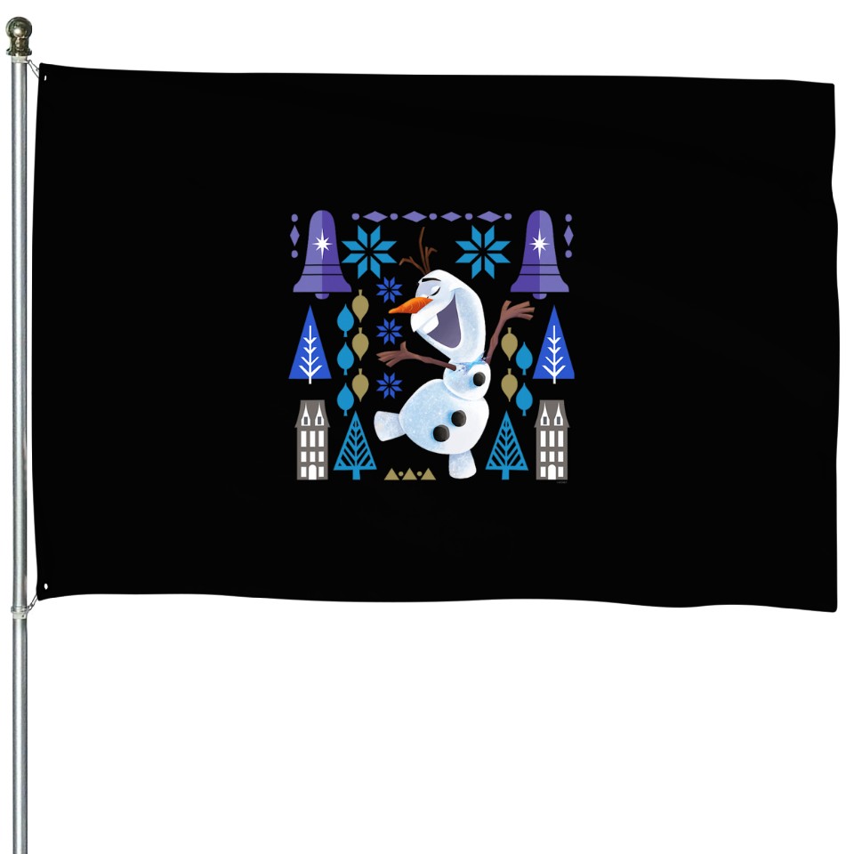 Disney Frozen Olaf Holiday Winter Wonderland House Flags | ID 22971713 ...