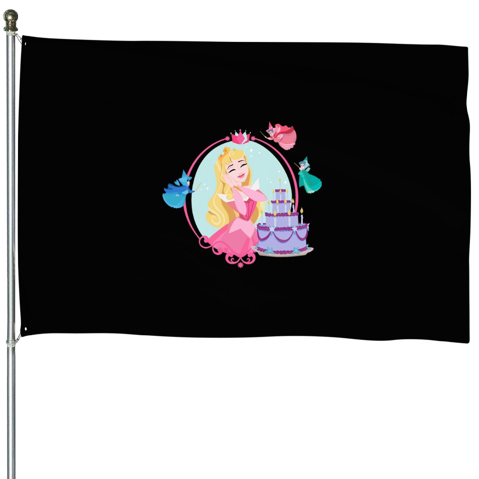 Disney Princess Aurora Sleeping Beauty Birthday House Flags | ID ...