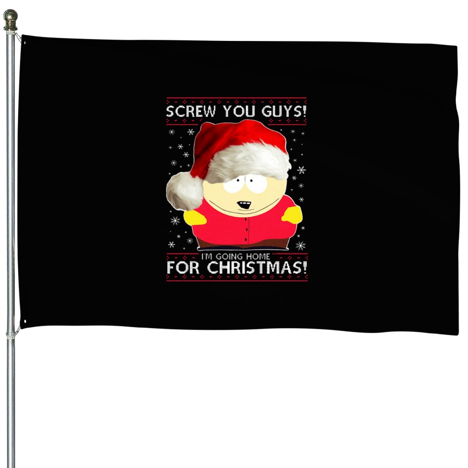 23" x 35" Black South park cartman screw you guys christmas knit ...