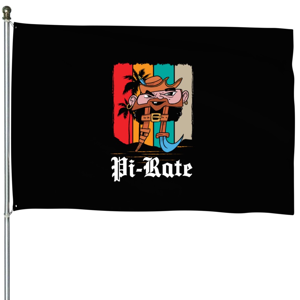 Pi Symbol 3.14 Math Pirate House Flags | ID 76509077 by Camila ...