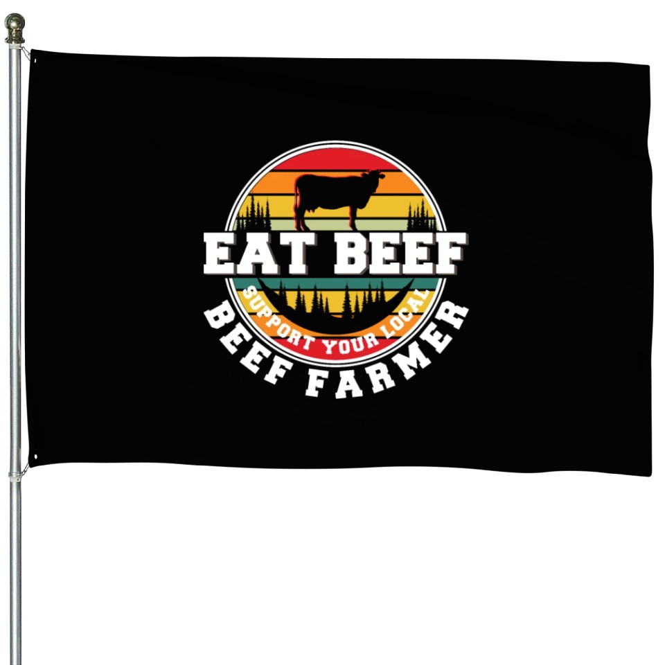Cattle Farming Agriculture Beef Cow Lover House Flags | ID 115829268 by ...