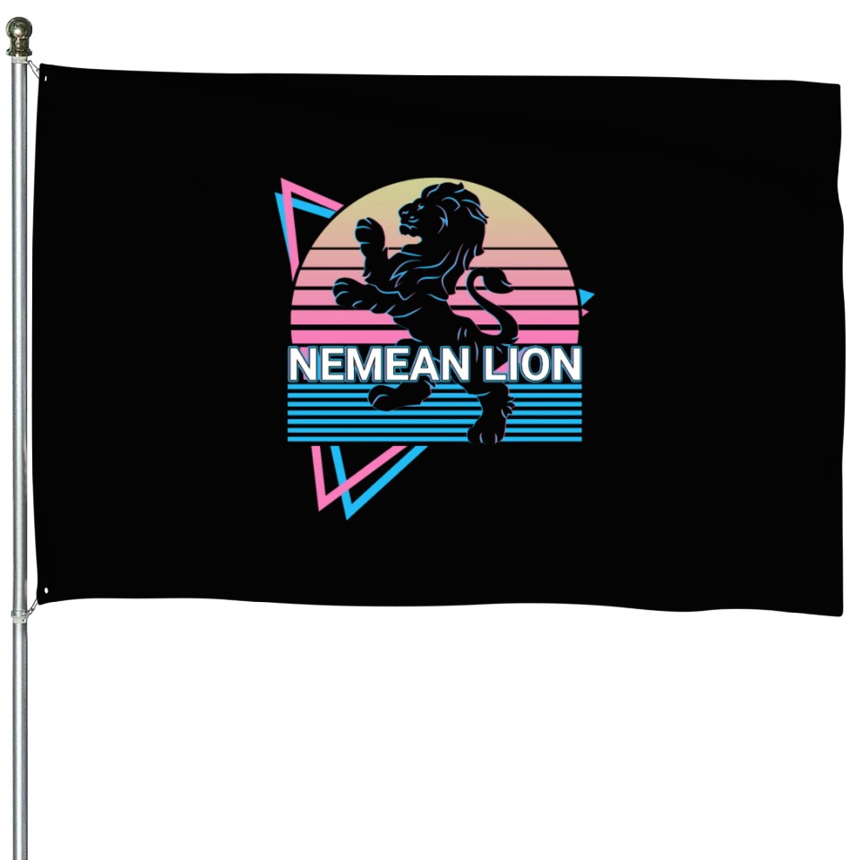 Nemean Lion Mythical Creature Ancient Greek Mythol House Flags | ID ...