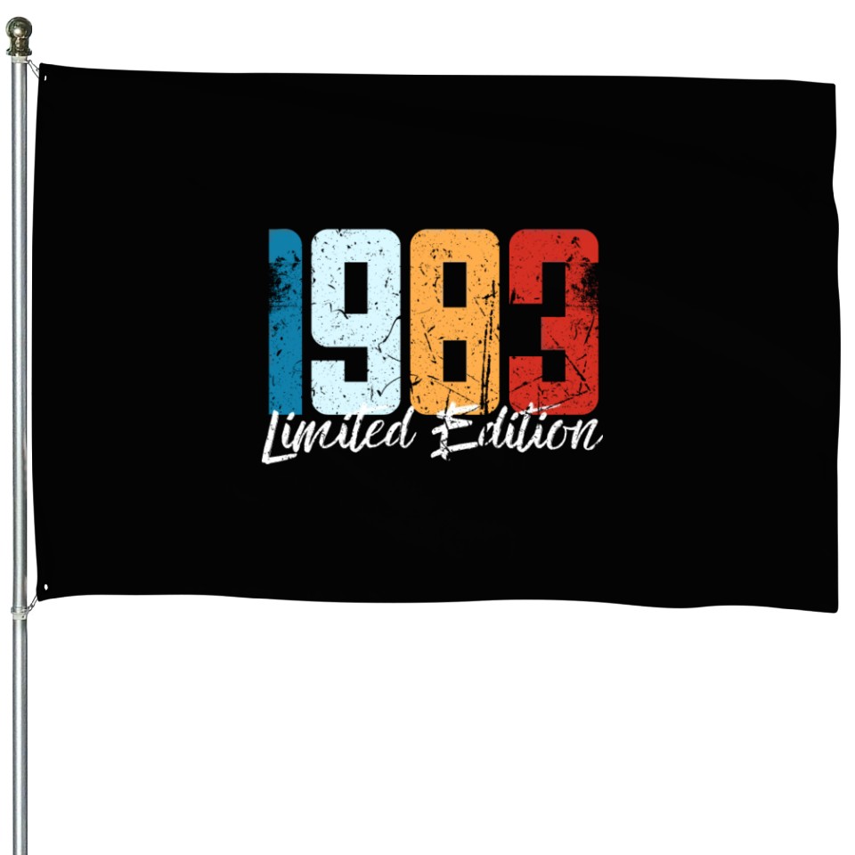 40 Years Vintage 1983 Retro 40th Birthday House Flags | ID 67978069 by ...
