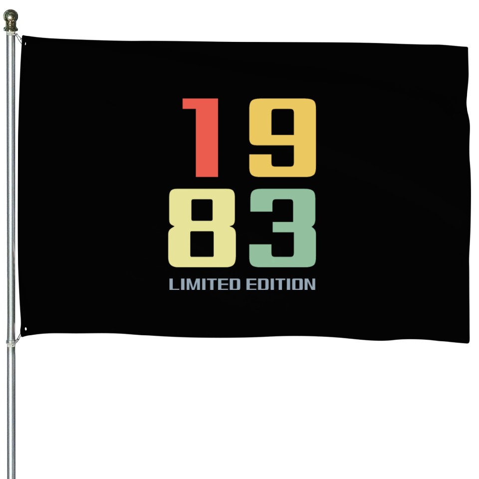40 Years Vintage 1983 Retro 40th Birthday House Flags | ID 68005073 by ...