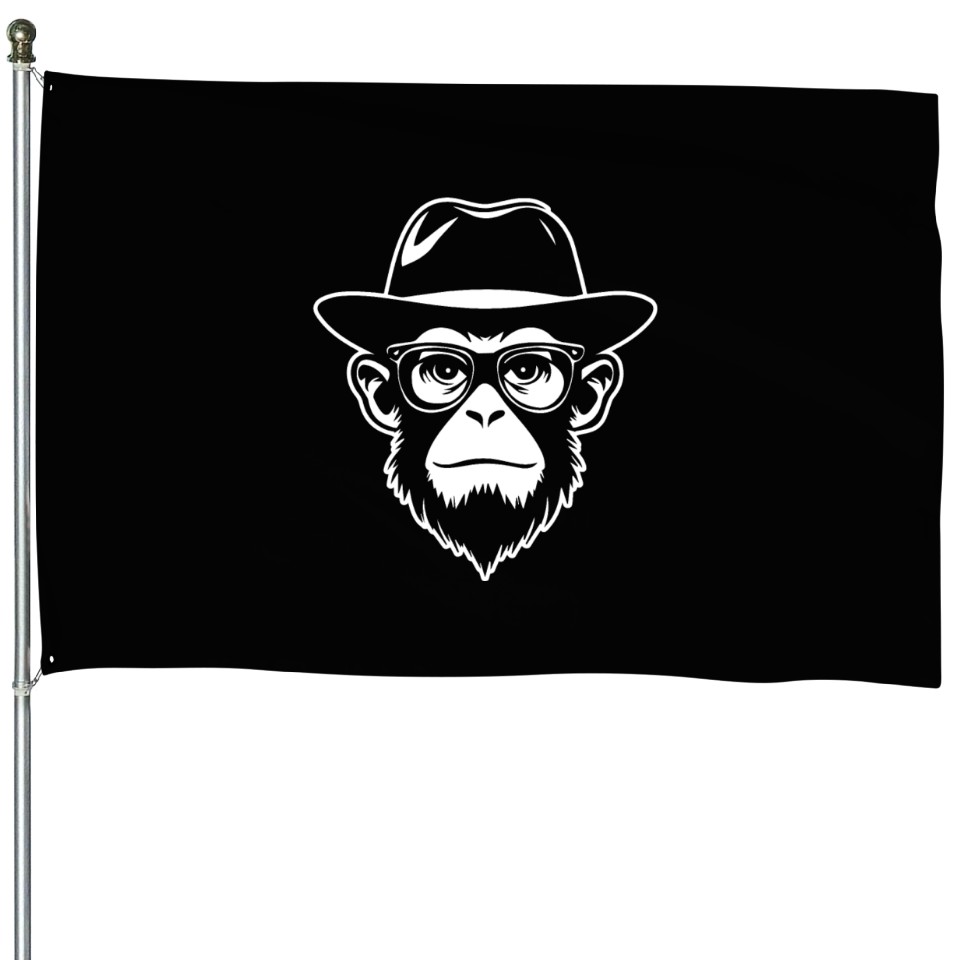 Ape Face Apes Apelike Jungle Primate House Flags | ID 109591595 by ...