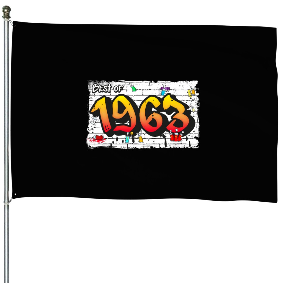Retro 1963 Graffiti – 62 Years of Iconic Edge House Flags | ID 40900500 ...