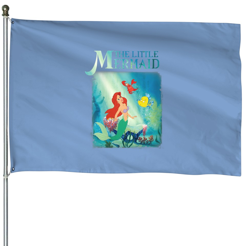 Disney Little Mermaid House Flags, Retro Disney Family Trip Matching ...