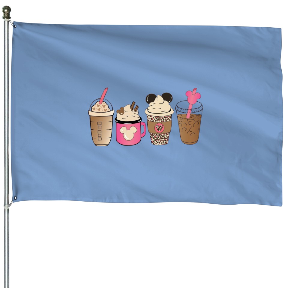 Disney Snacks Coffee House Flags, Epcot House Flags, Disney Drink ...