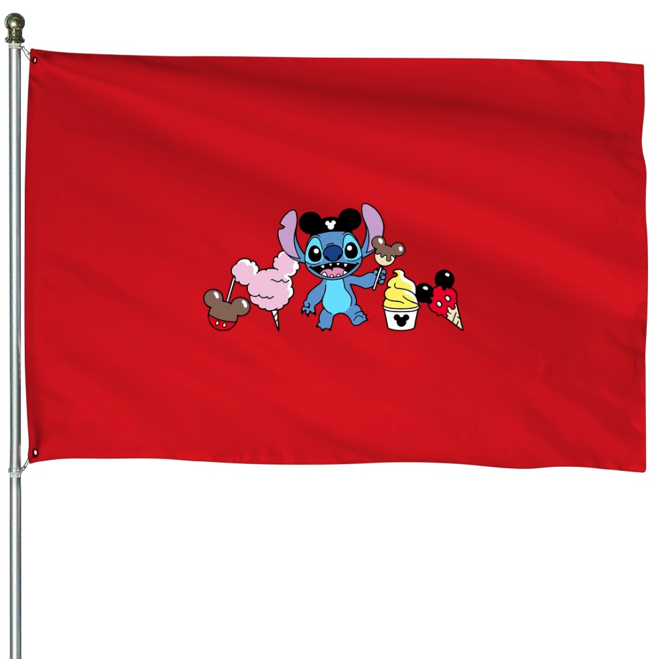 Disney Stitch Snacks House Flags, Disney Stitch House Flags, Stitch ...
