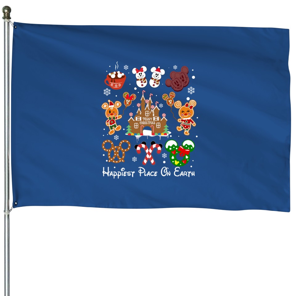 Disney Gingerbread House Flags, Disneyland Christmas House Flags | ID ...