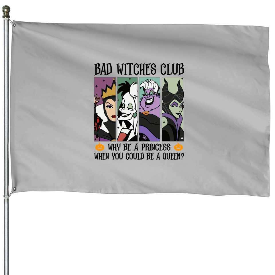 Disney Witches House Flags, Bad Witches Club House Flags, Disney Funny ...