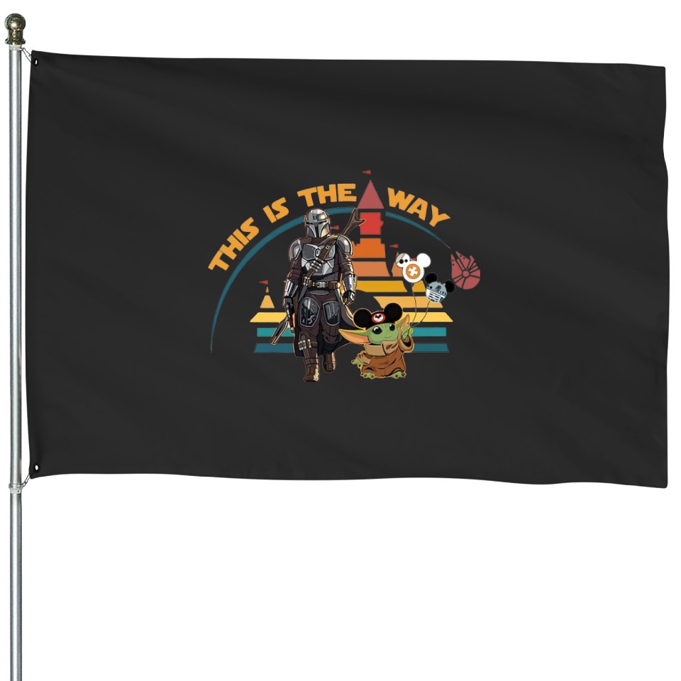 This Is The Way House Flags, Disney S.tar W.ar House Flags, The ...