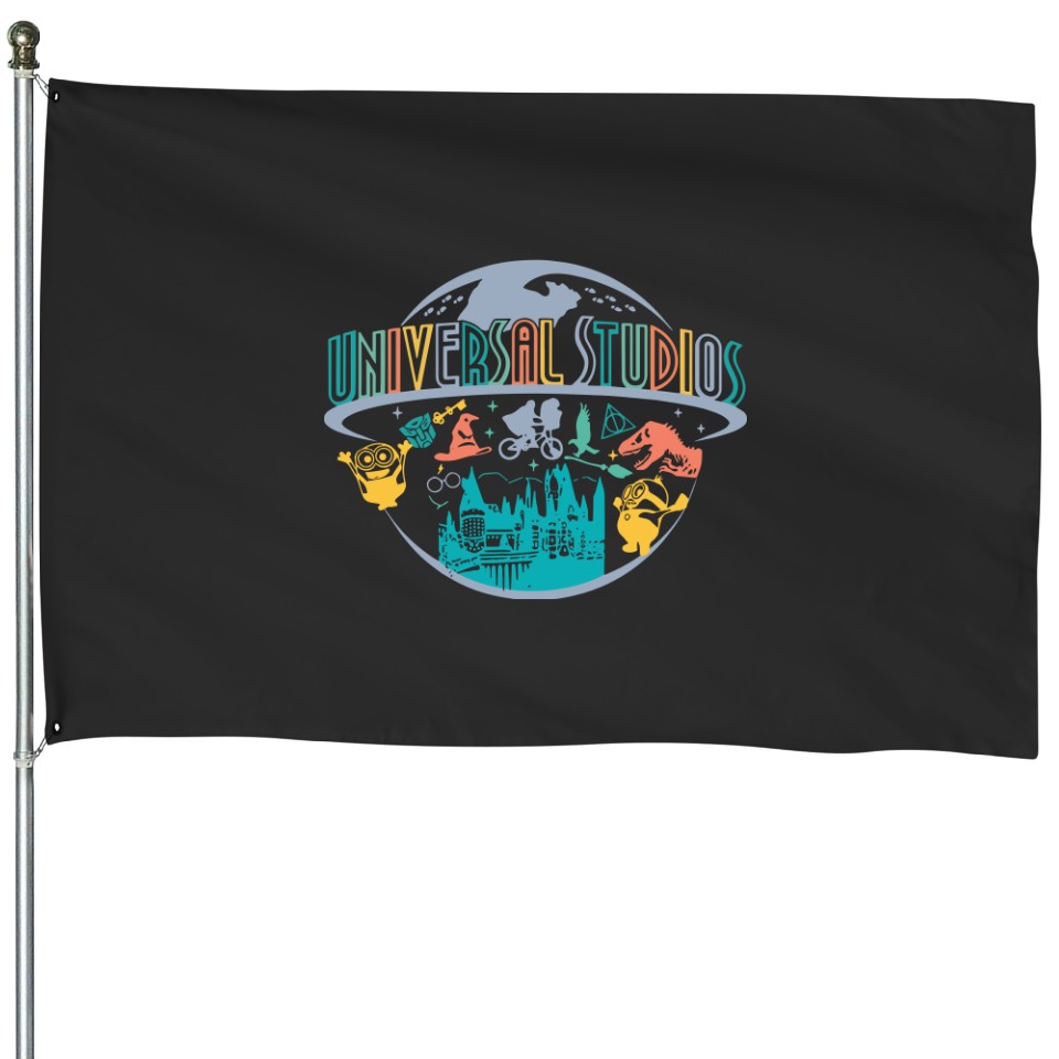 Universal Studios House Flags, Universal Orlando House Flags, Vintage ...