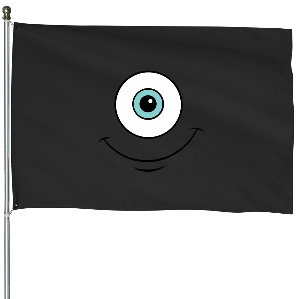 Disney Pixars Monsters Inc. Halloween Mike Face Costume House Flags ...