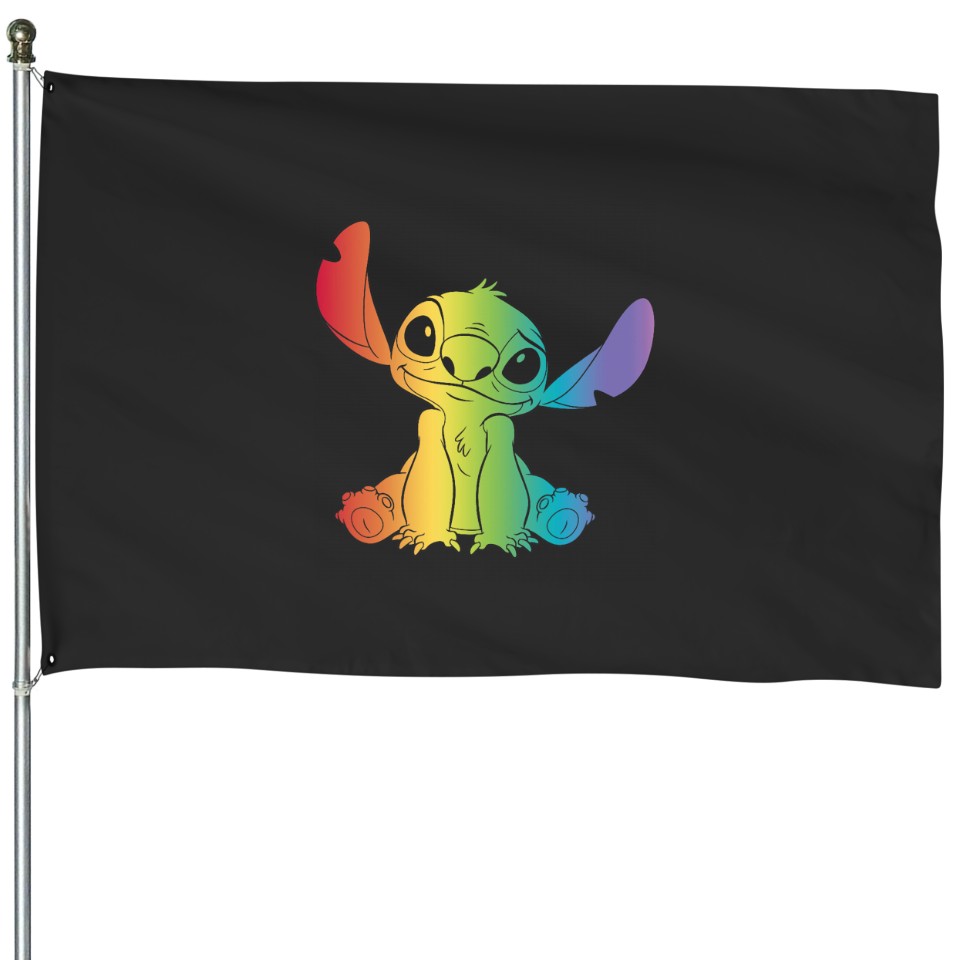 Disney Lilo Stitch Rainbow Stitch Fill Pride House Flags | ID 21090036 ...