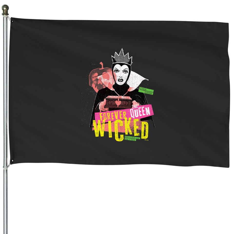 Disney Villains Snow White Evil Queen Forever Wicked Band House Flags ...