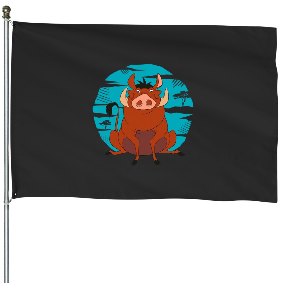 Disney The Lion King Happy Pumbaa House Flags | ID 21324856 by Blount ...
