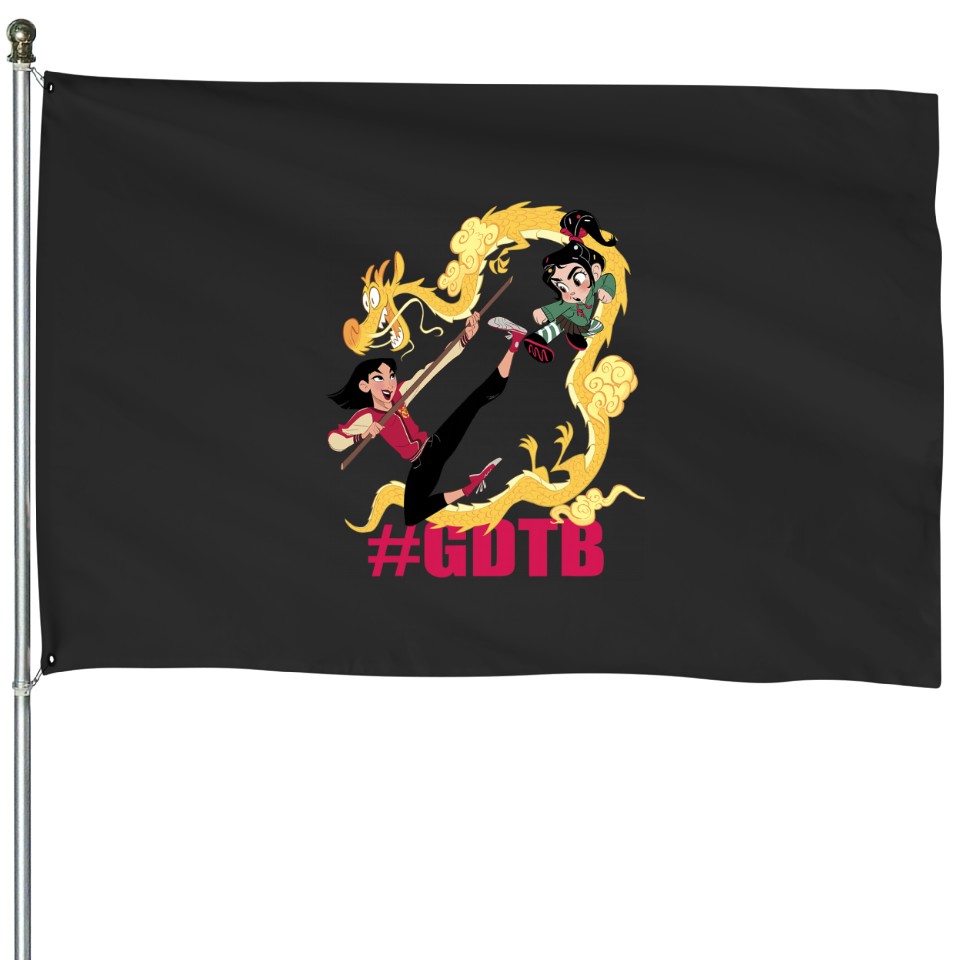 Disney Wreck It Ralph 2 Comfy Princess Mulan #GDTB House Flags | ID ...