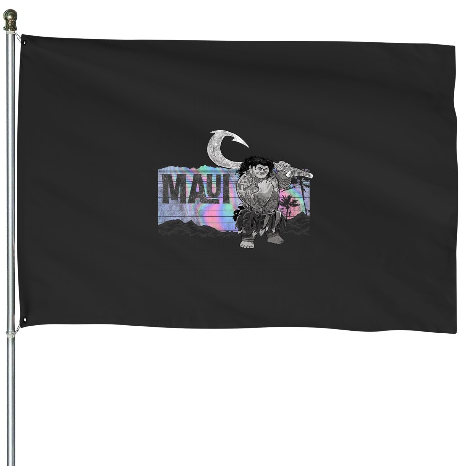 Disney Moana Maui Gradient Wave Graphic House Flags | ID 21392435 by ...