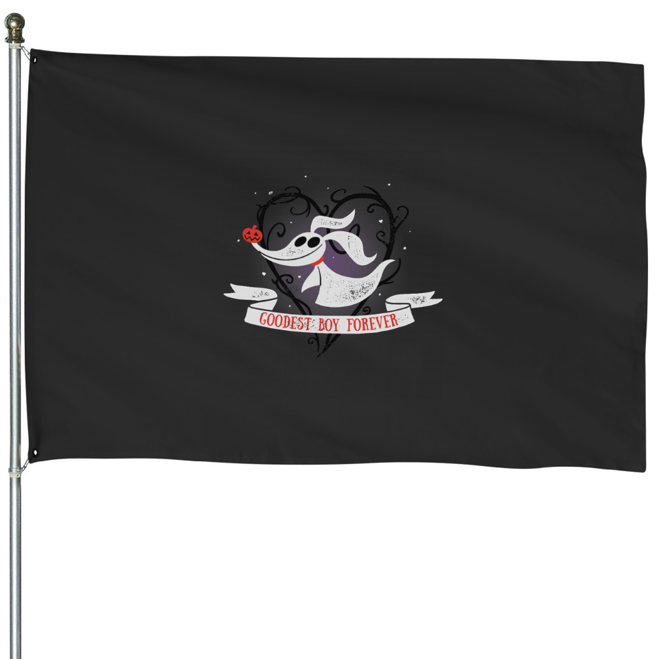Disney The Nightmare Before Christmas Zero Goodest Boy House Flags | ID ...
