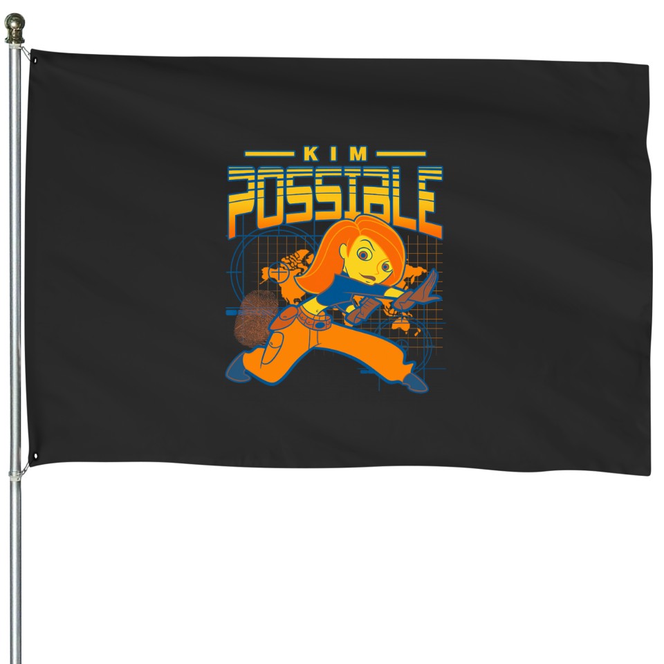 Disney Kim Possible Schematic Kim Poster House Flags | ID 21439330 by ...