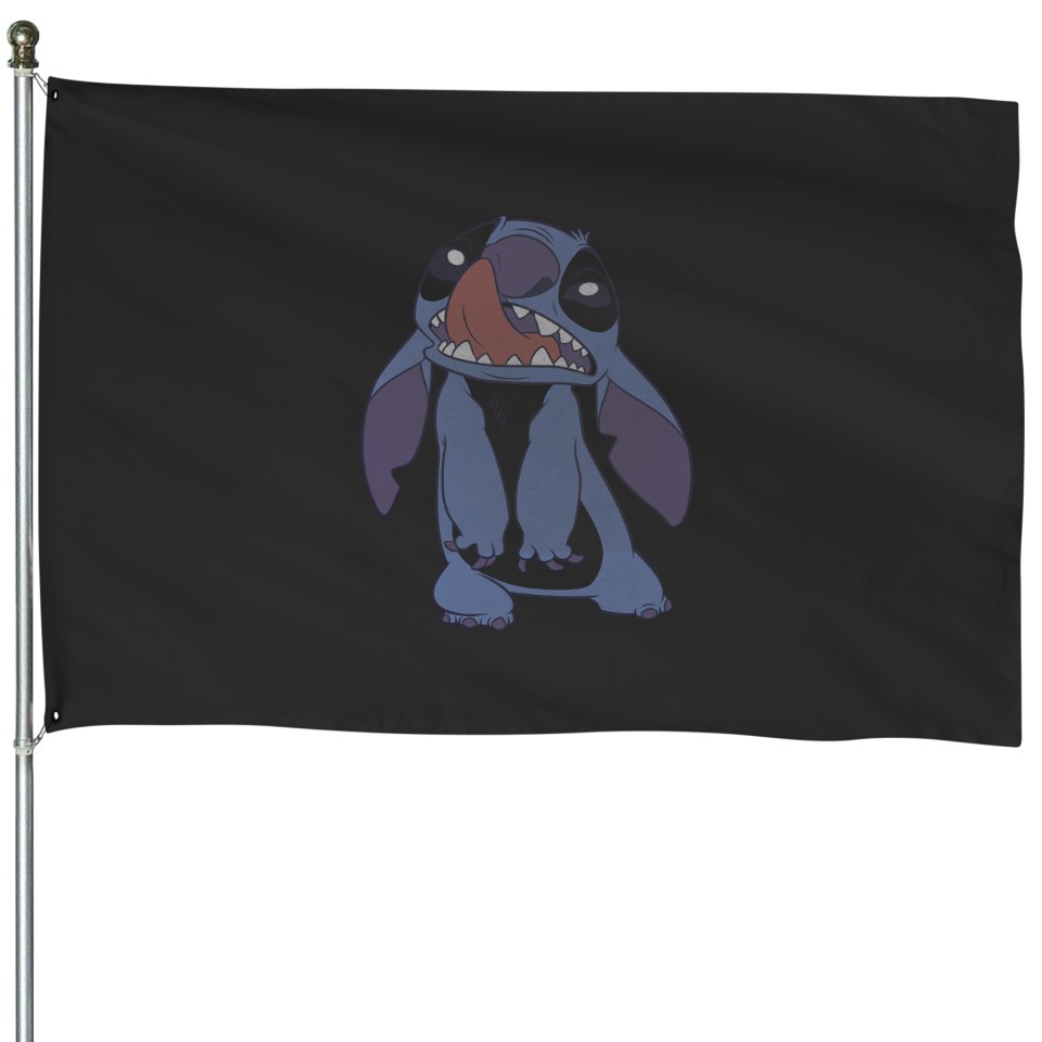 Disney Lilo Stitch Tongue In Nose Stitch House Flags | ID 21598696 by ...